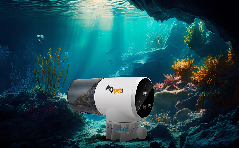 Aquatic Harmony in Every Portion with 3-Way Automatic Fish Feeder– Qpets