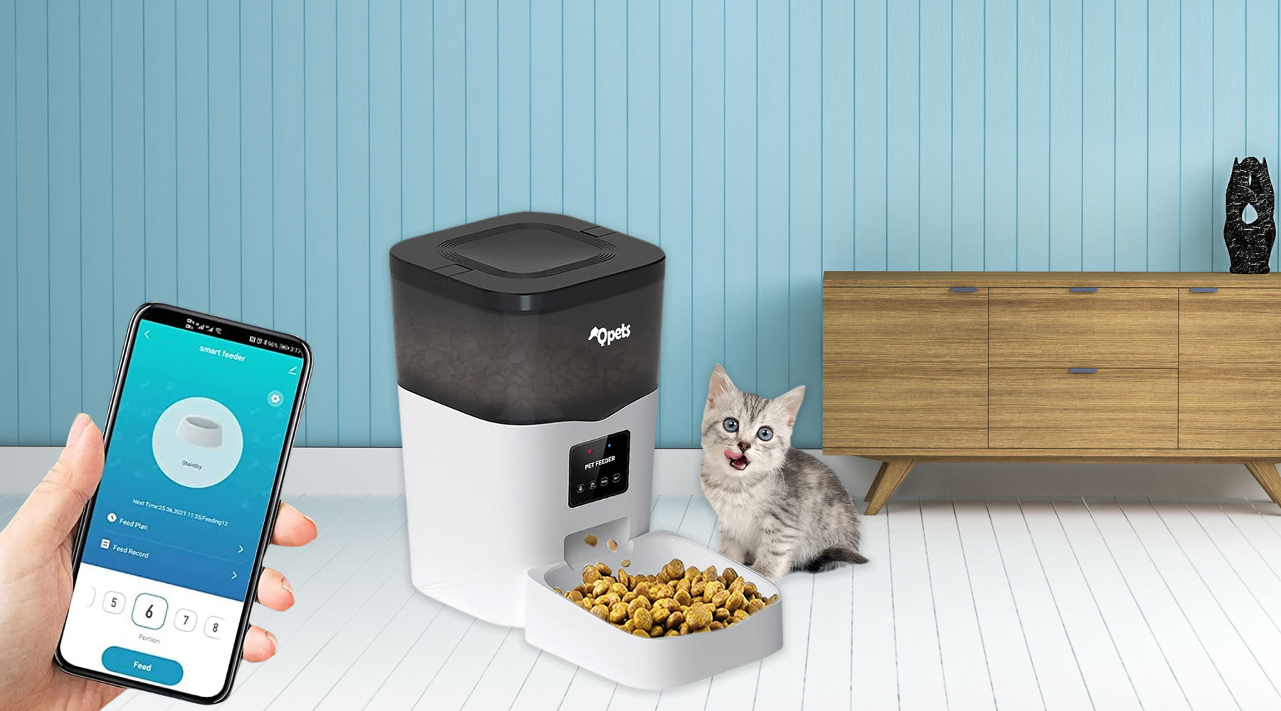 The Ultimate 3L Wi-Fi Automatic Smart Pet Feeder: A Game-Changer for P– Qpets